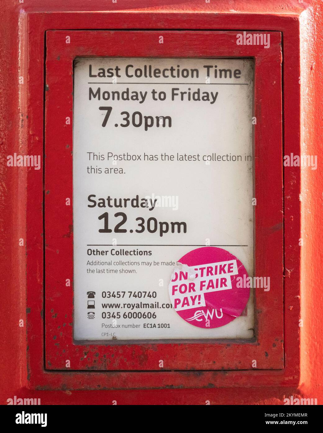 Mount Pleasant Mail Centre during a Royal Mail strike. Picture date ...