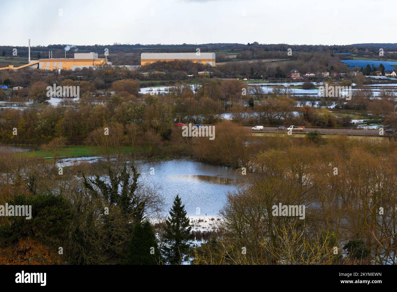 Flooding from the river soar near mountsorrel Stock Photo - Alamy