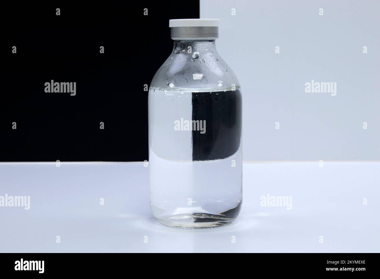 Glass containers for medicines. Medical bottle Stock Photo - Alamy