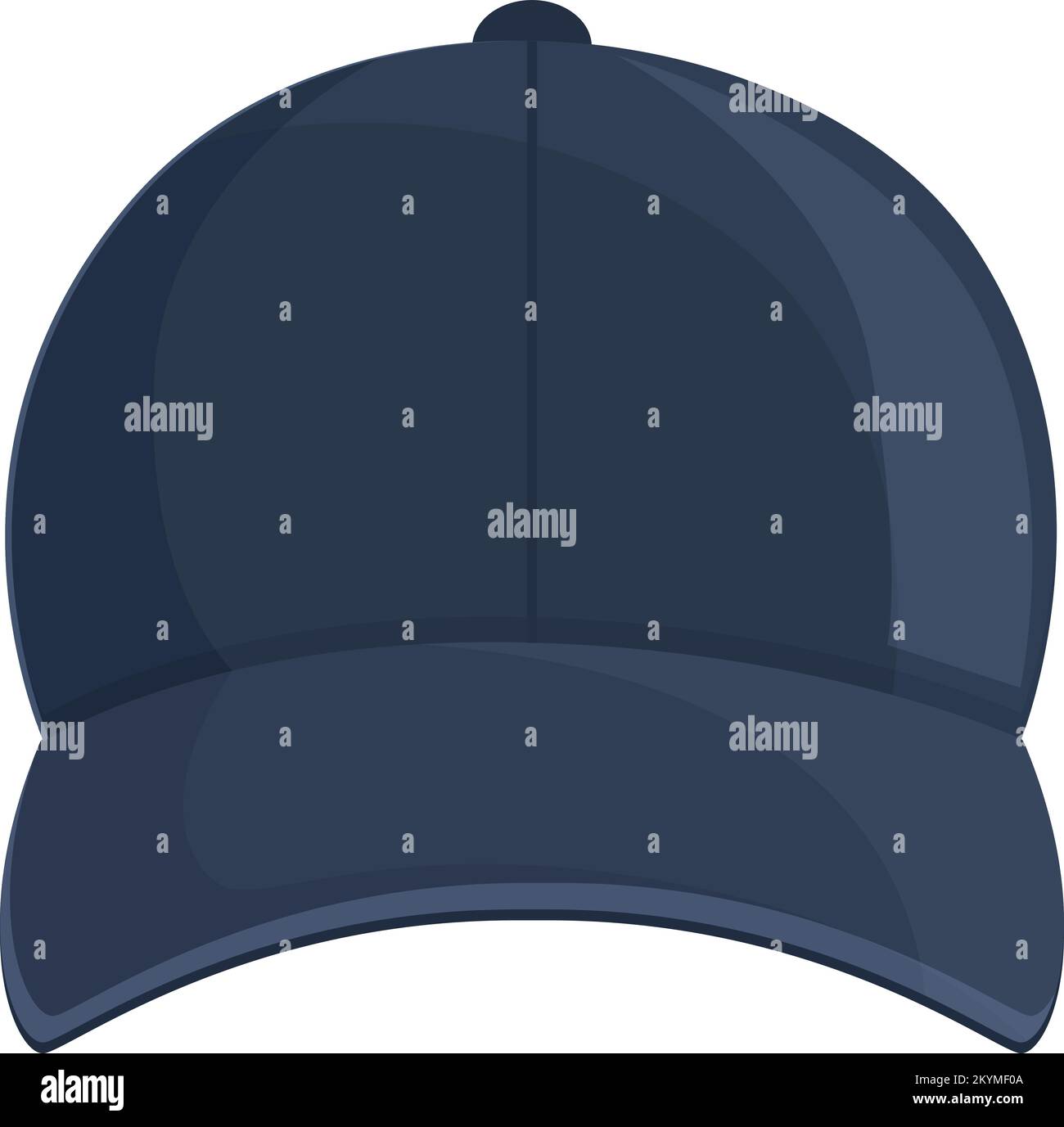 Black fashion cap icon cartoon vector. Baseball hat. Fabric cap Stock ...
