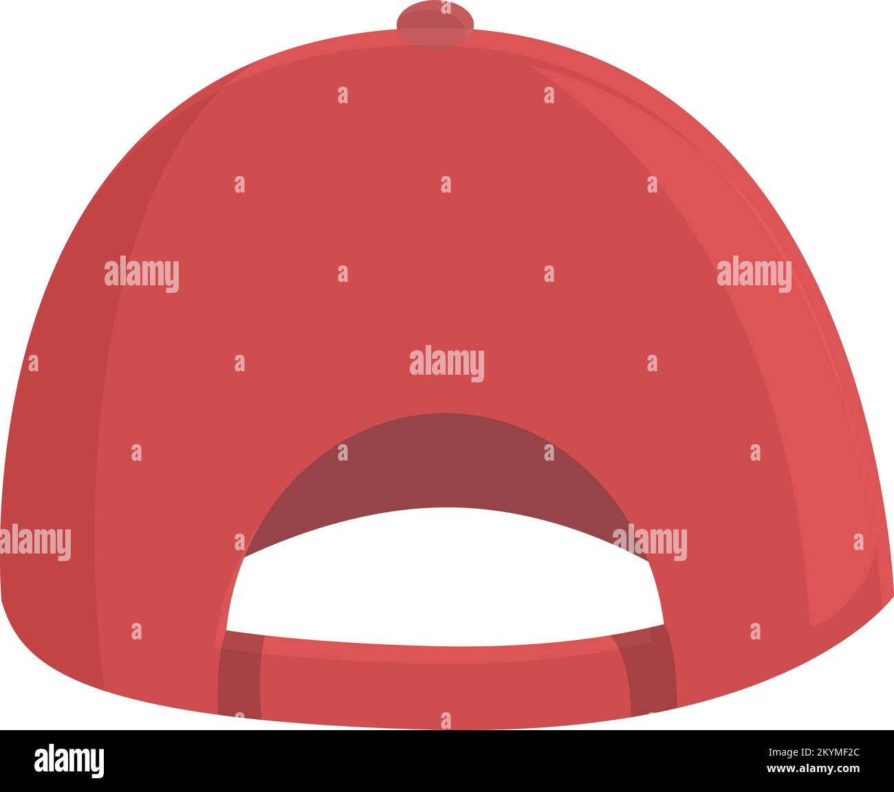 Red fashion cap icon cartoon vector. Uniform front. Sport blank Stock ...