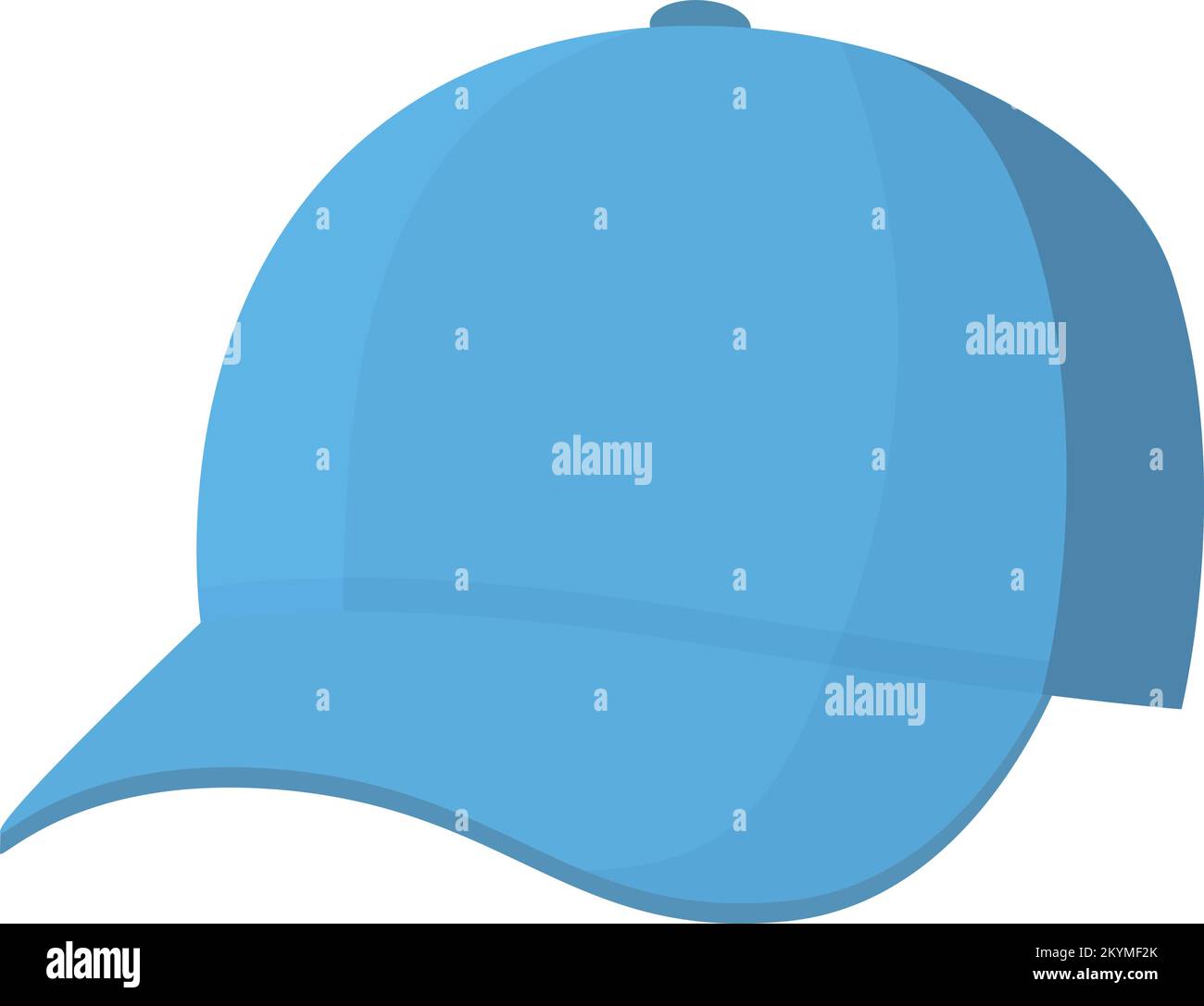 Blue sky cap icon cartoon vector. Baseball hat. Snap fashion Stock ...