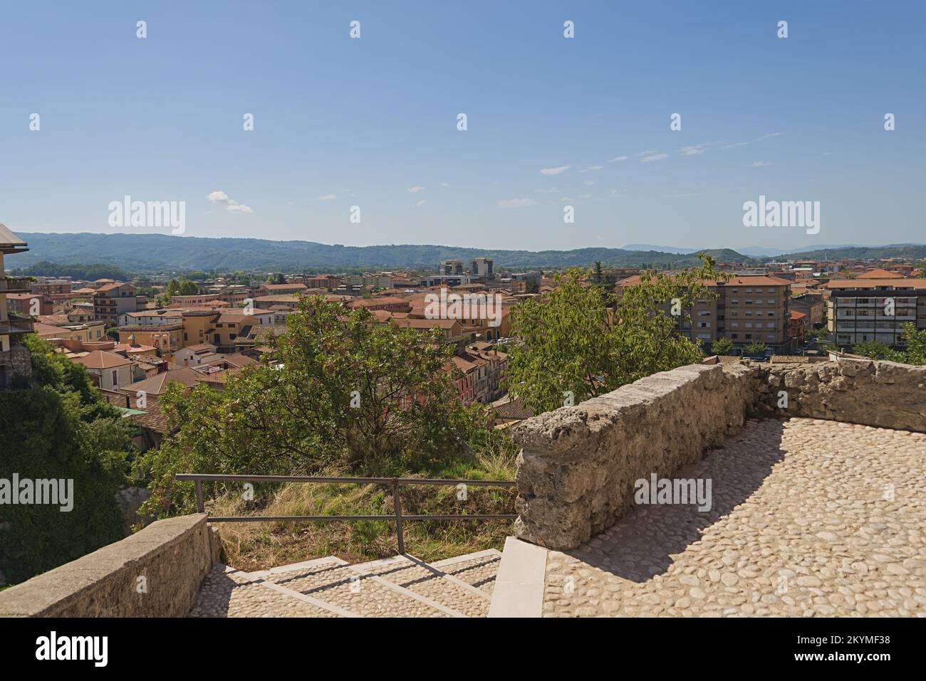 sora frosinone italia europa vista dall'alto dalla chiesa di sant ...