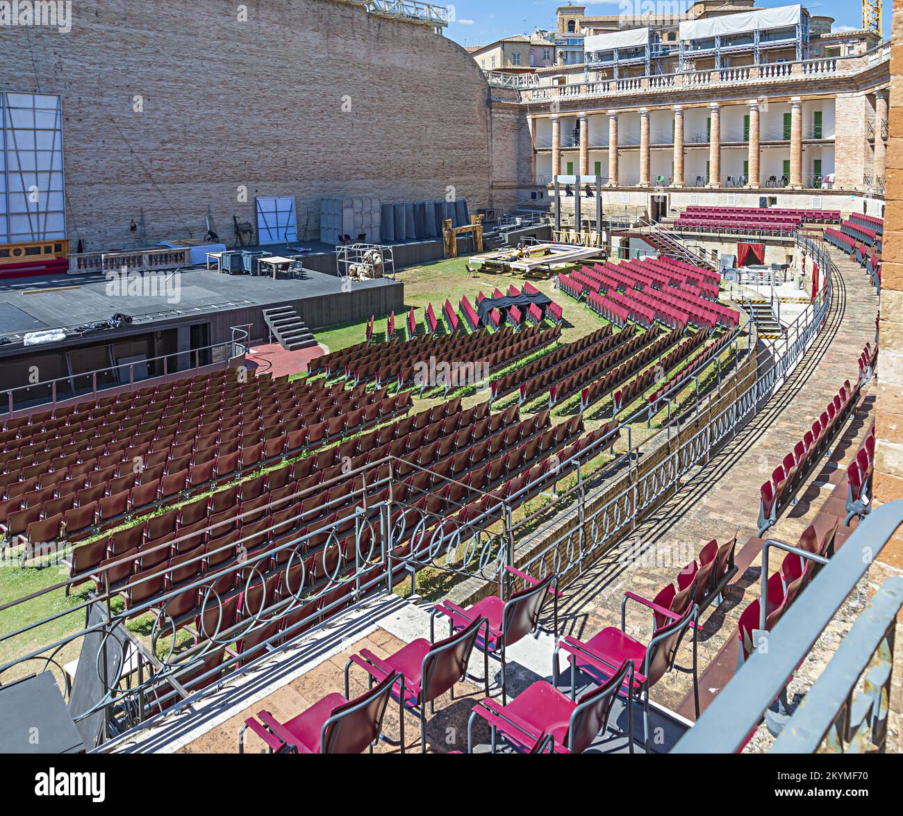 sferisterio teatro di macerata interno 10 Stock Photo - Alamy