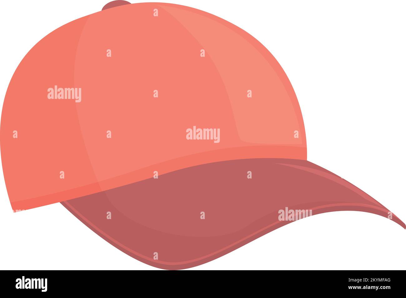 Red cap icon cartoon vector. Uniform appareal. Sport peak hat Stock ...