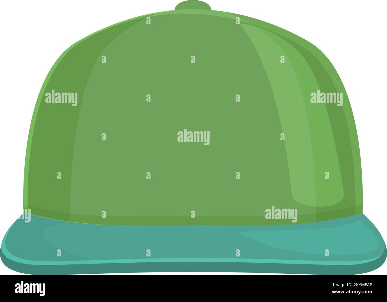 Green cap icon cartoon vector. Sport uniform. Peak cool Stock Vector ...