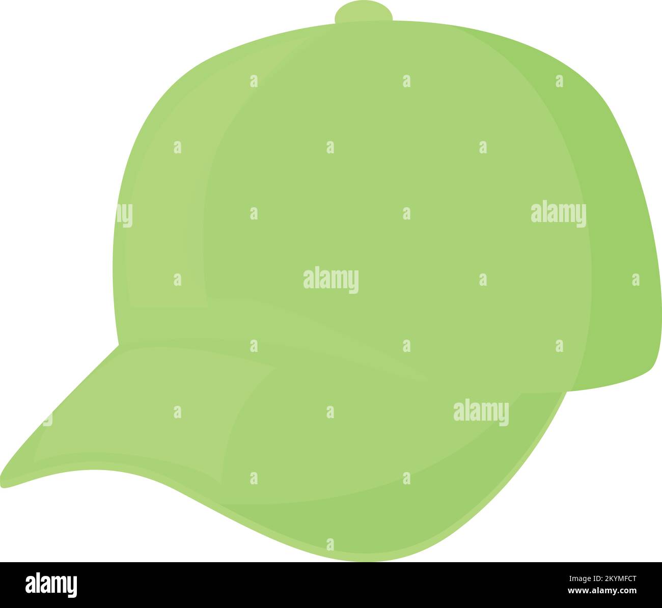 Green lime cap icon cartoon vector. Sport uniform. View snap Stock ...