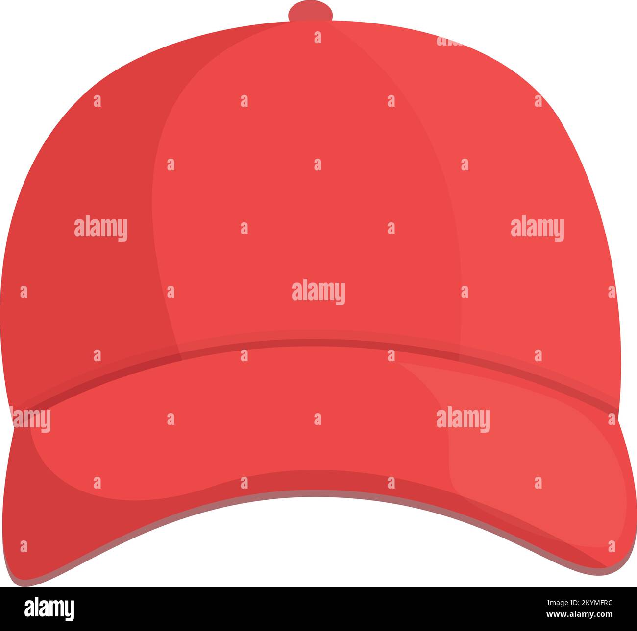 Red cap icon cartoon vector. Baseball hat. Fashion wear Stock Vector ...