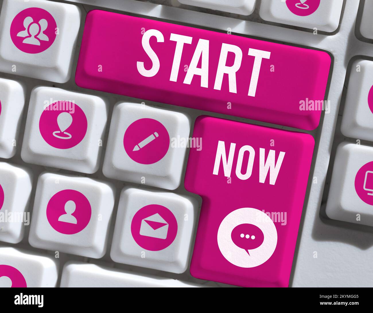 Text sign showing Start Now. Business overview do not hesitate to get ...