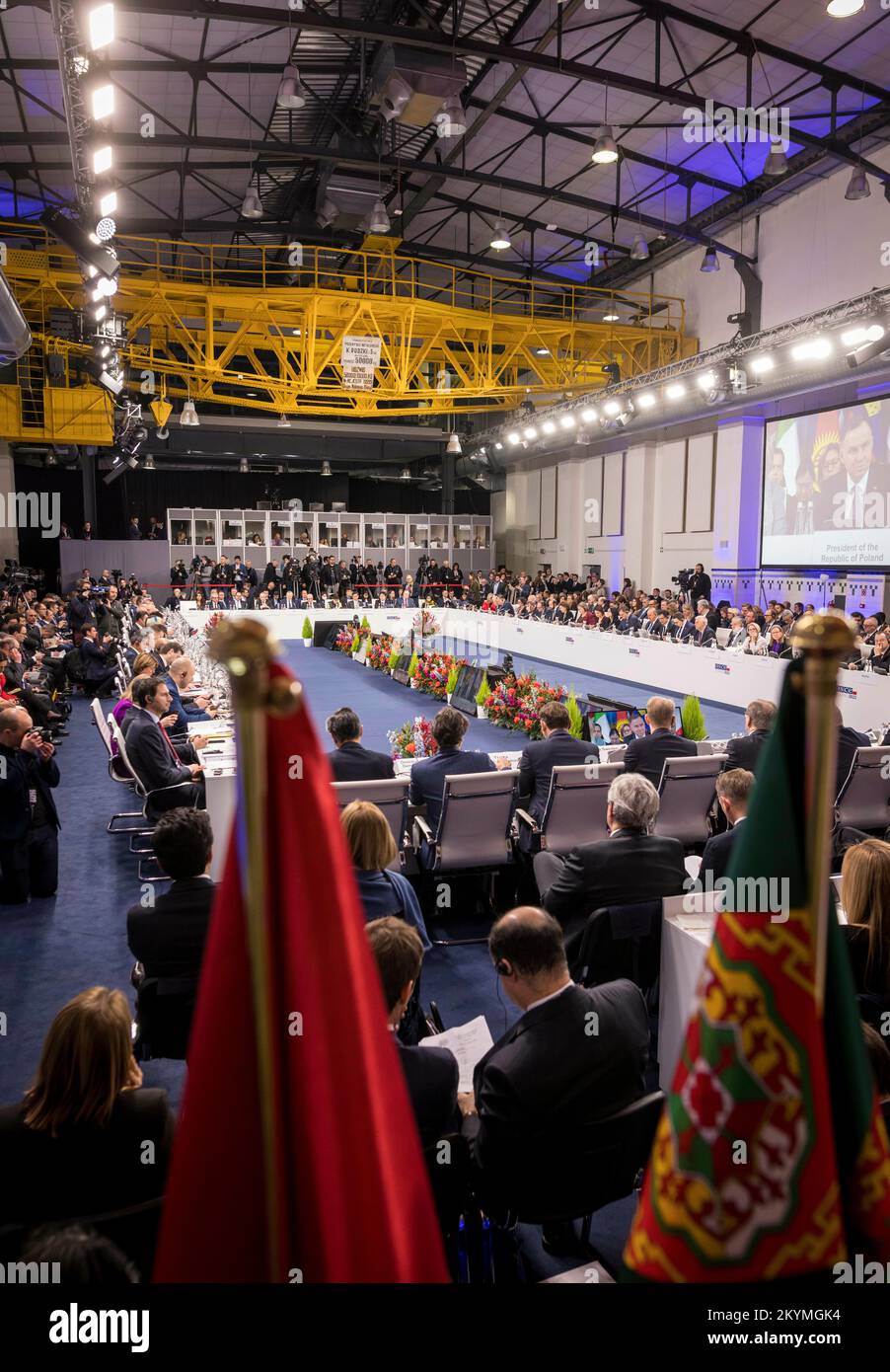 Opening of the OSCE Council of Ministers in Lodz with Annalena Baerbock ...