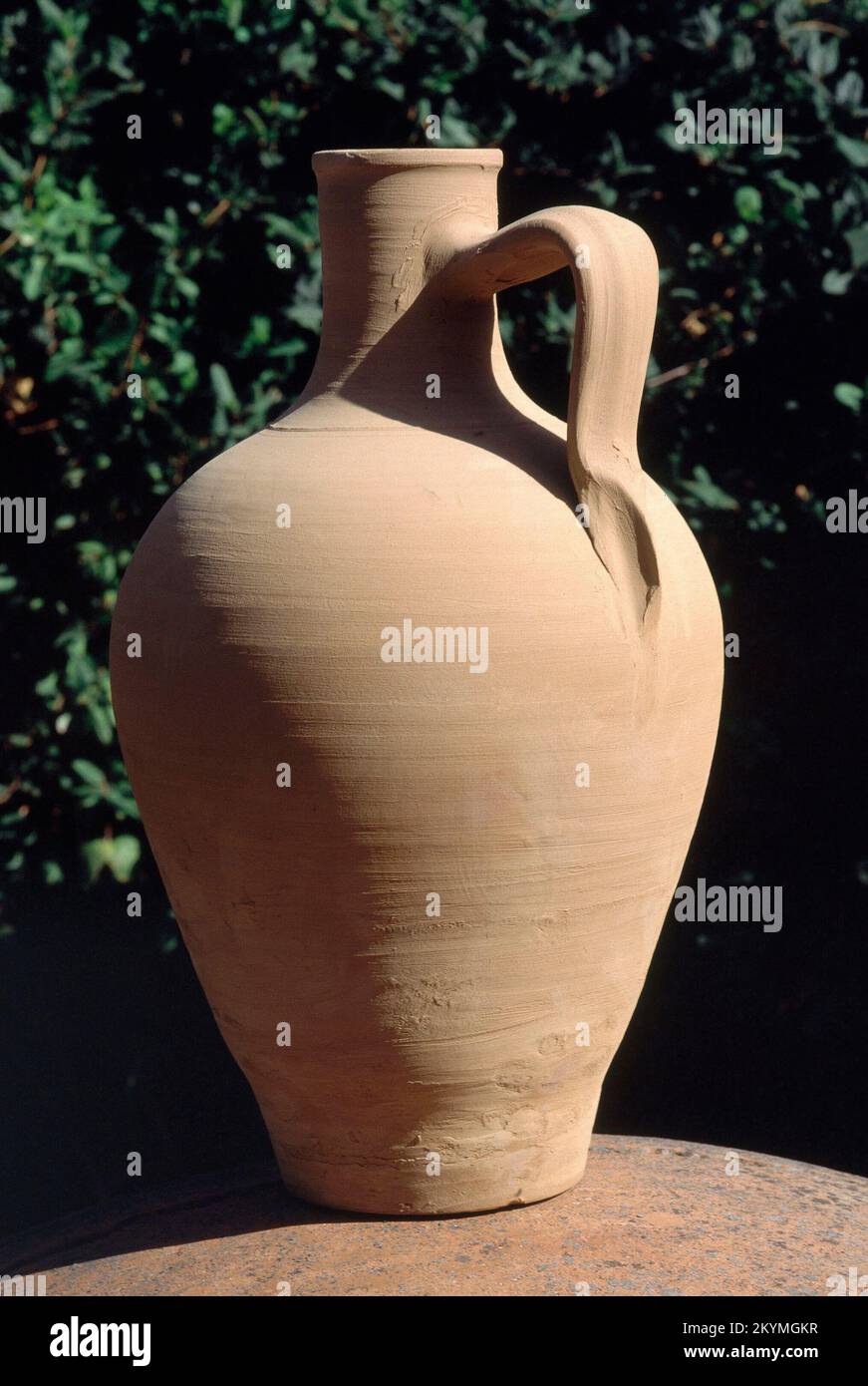 CANTARO DE BARRO BLANCO - CUELLO ALTO Y UNA SOLA ASA-CERAMICA PARA AGUA ...