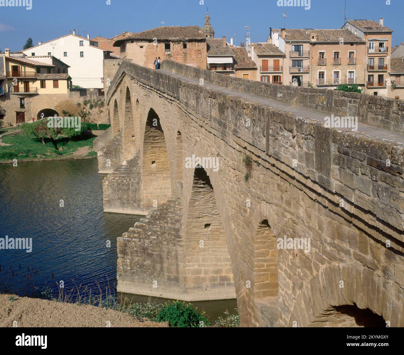 PUENTE ROMANICO SOBRE EL RIO ARGA - S XI - FOTO AÑOS 00. Location ...