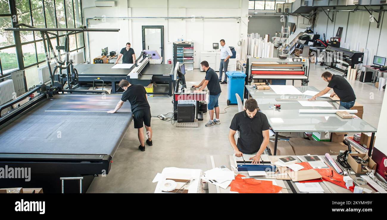 Print production hi-res stock photography and images - Alamy