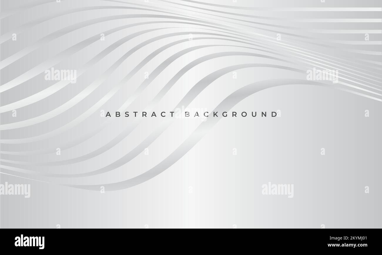 Abstract luxury silver wavy fluid glowing lines elegance geometric ...