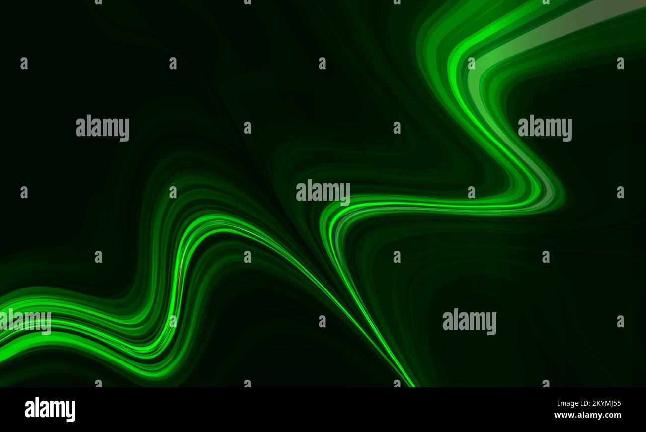 Abstract modern dark green background with flowing movement lines ... Abstract modern dark green background with flowing movement lines ...