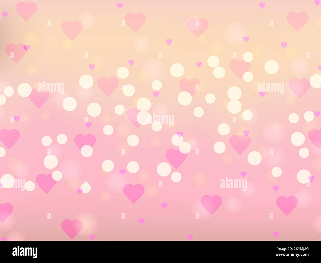 Abstract love background with pastel colors pattern and hearts. Vector ...