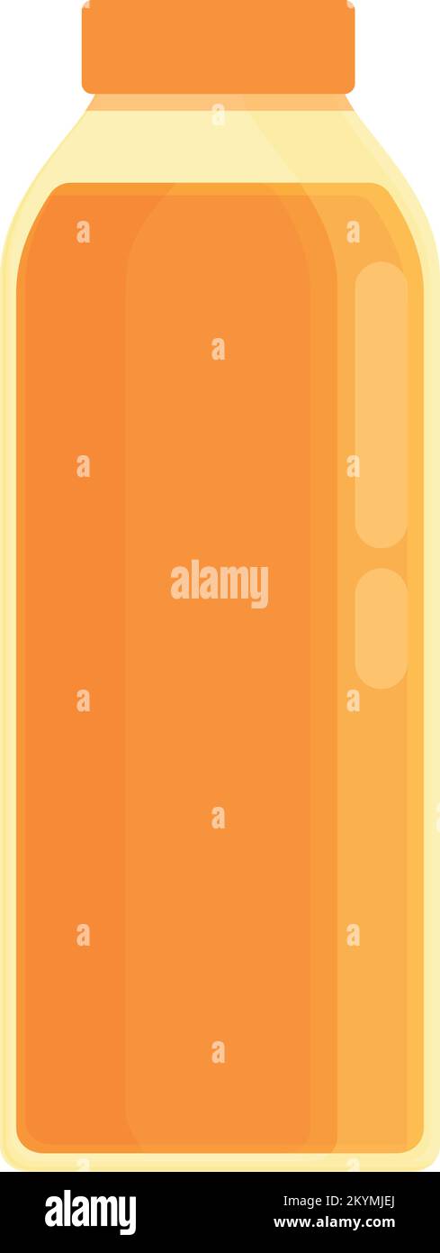 Bottle juice icon cartoon vector. Fruit glass. Drink juice Stock Vector ...