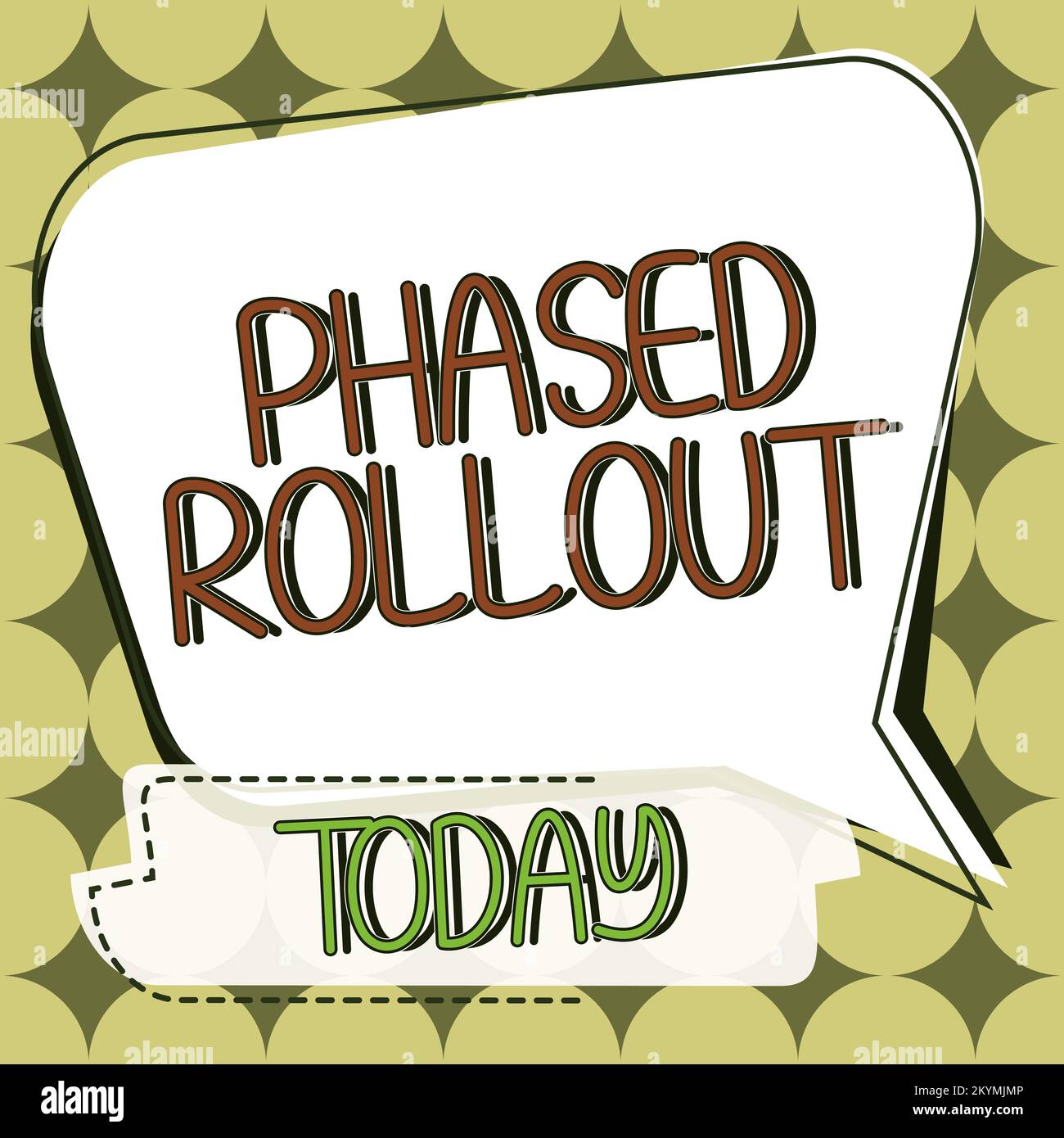 Hand writing sign Phased Rollout. Conceptual photo the practice of ...