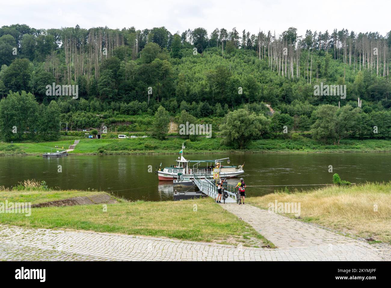 Little village Schmilka in south eastern corner of Germany Stock Photo ...