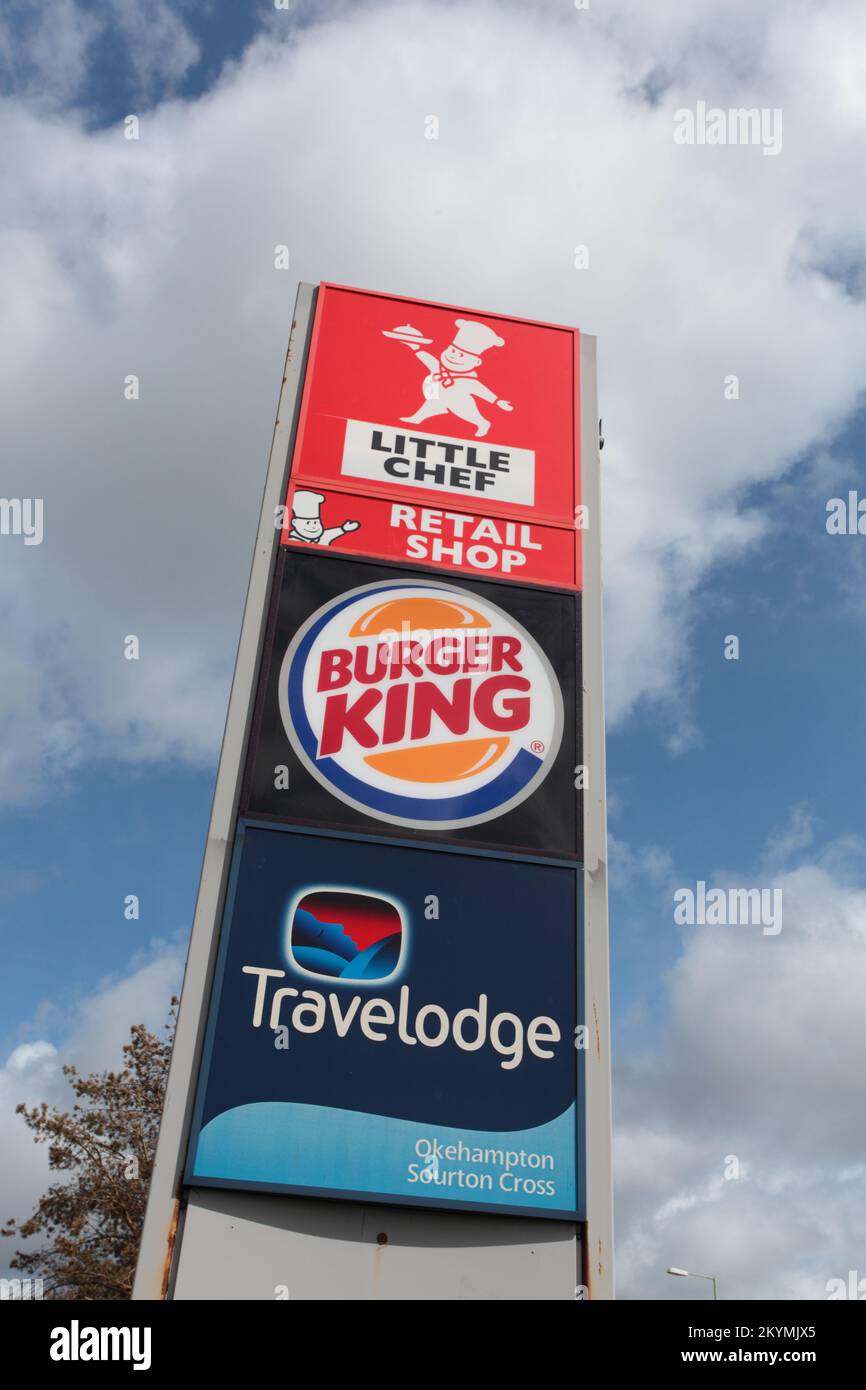 Travelodge & Little Chef, Sourton Cross, Okehampton, EX20 4LY Stock ...