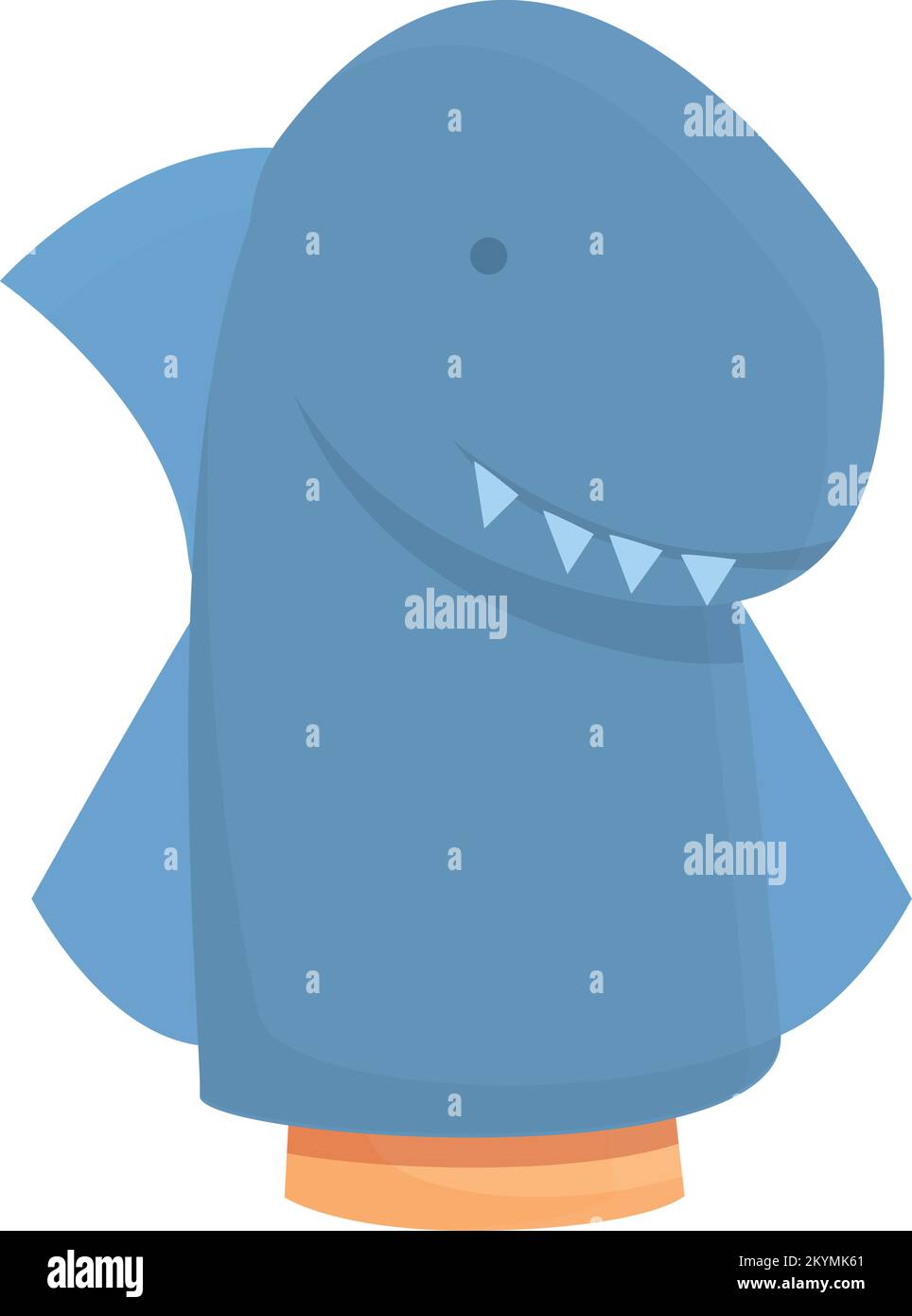 Shark puppet icon cartoon vector. Theater show. Stage child Stock ...