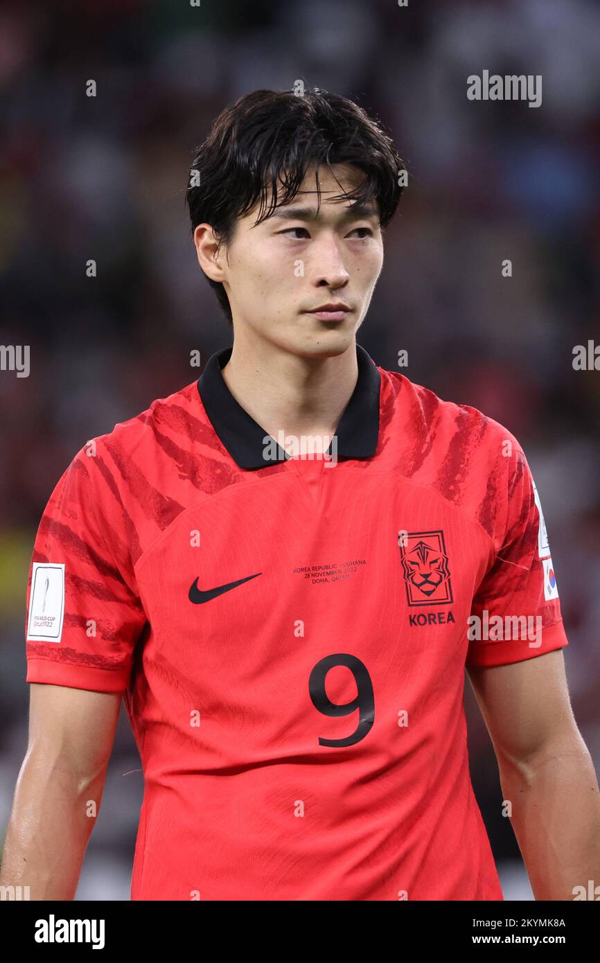 Cho Gue-Sung of South Korea during the FIFA World Cup 2022, Group H ...