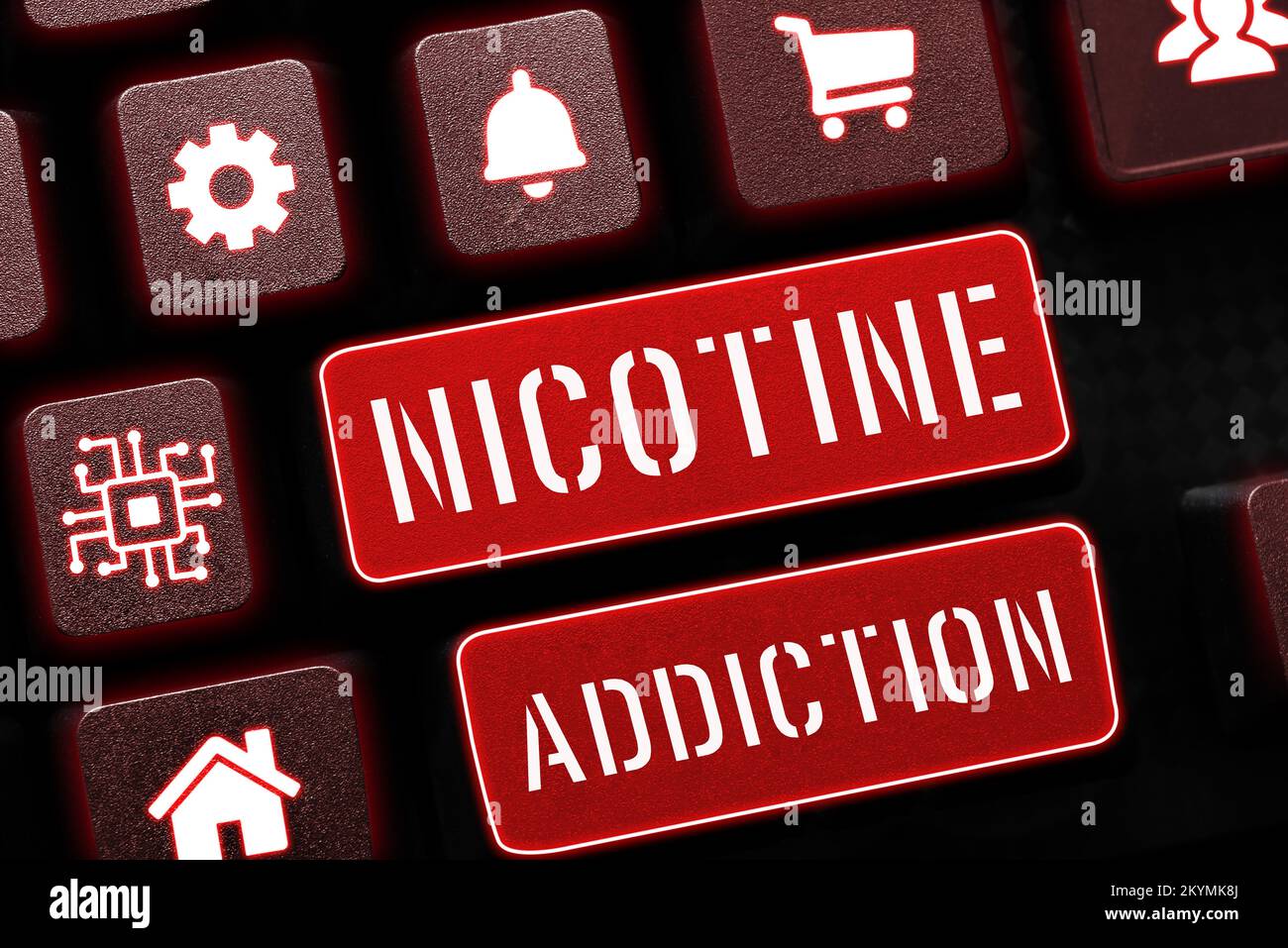 Text sign showing Nicotine Addiction. Internet Concept condition of ...