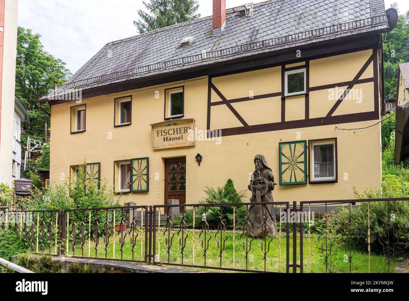 Little village Schmilka in south eastern corner of Germany Stock Photo ...