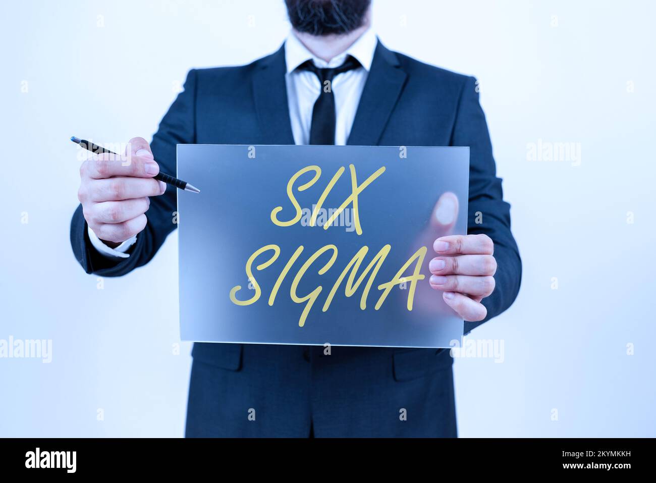 Writing displaying text Six Sigma. Conceptual photo management ...