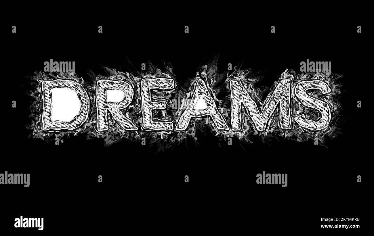 Dreams text hand drawn animation hi-res stock photography and images ...