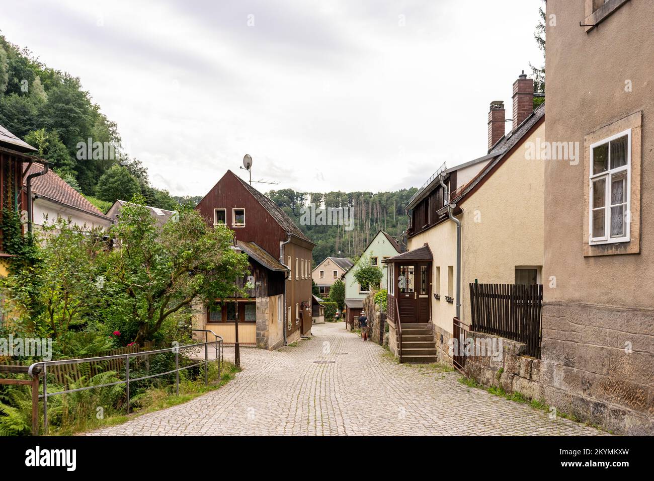Little village Schmilka in south eastern corner of Germany Stock Photo ...