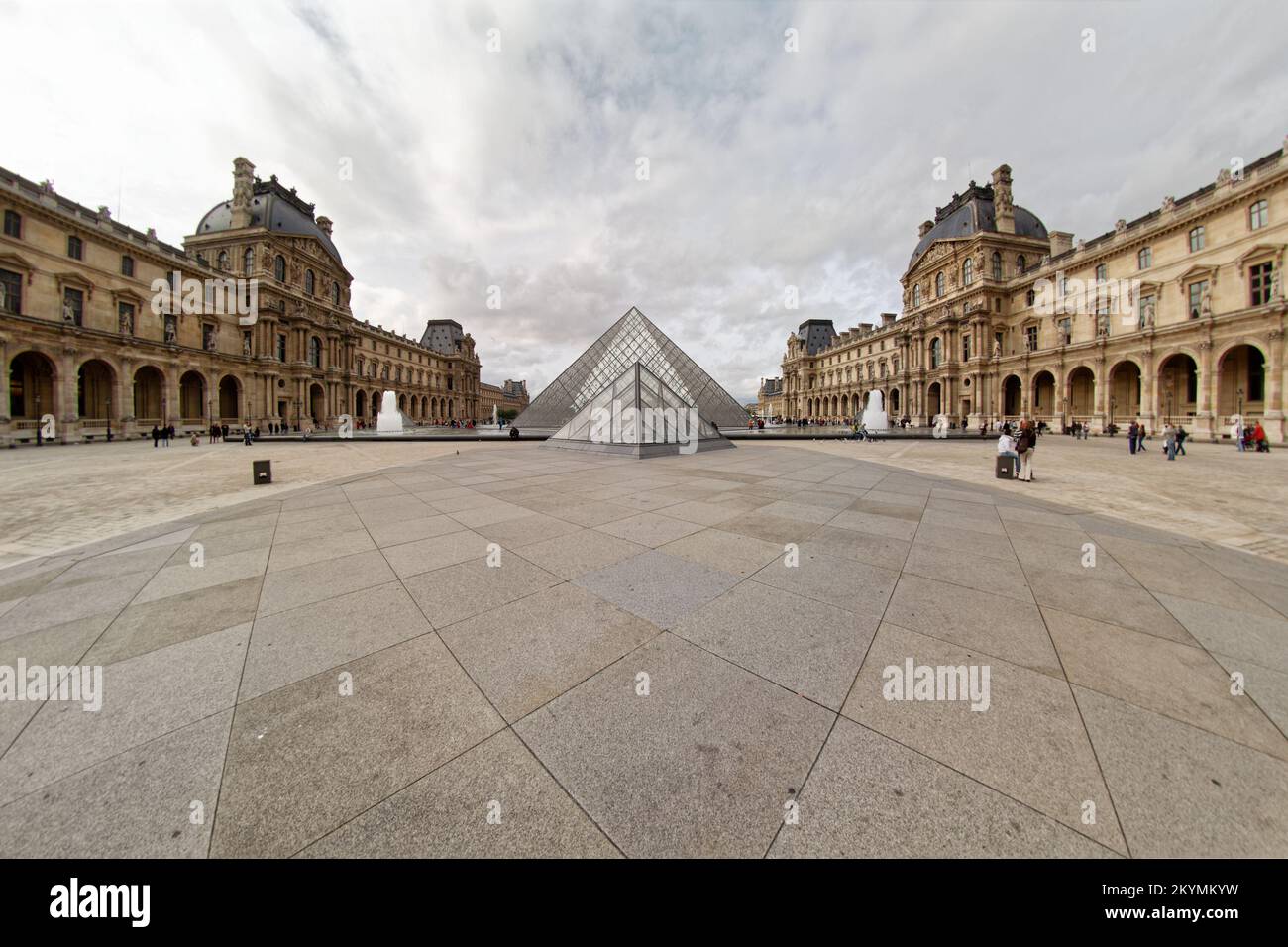 The Louvre Pyramid - Main entrance to the Louvre Museum - Paris, France ...