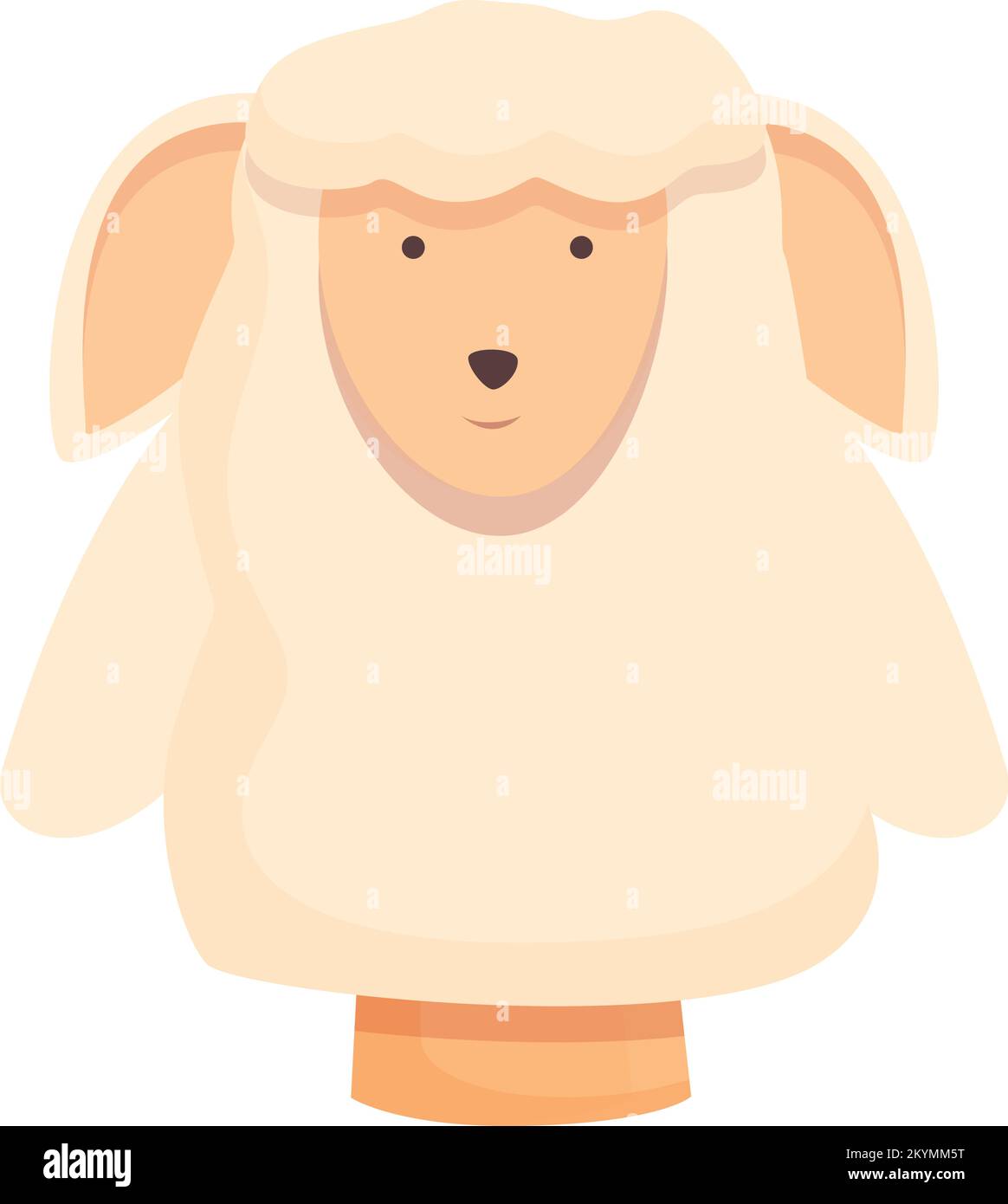 Sheep doll icon cartoon vector. Show stage. Sock animal Stock Vector ...