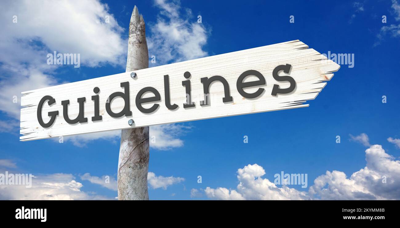 Management guidelines hi-res stock photography and images - Alamy