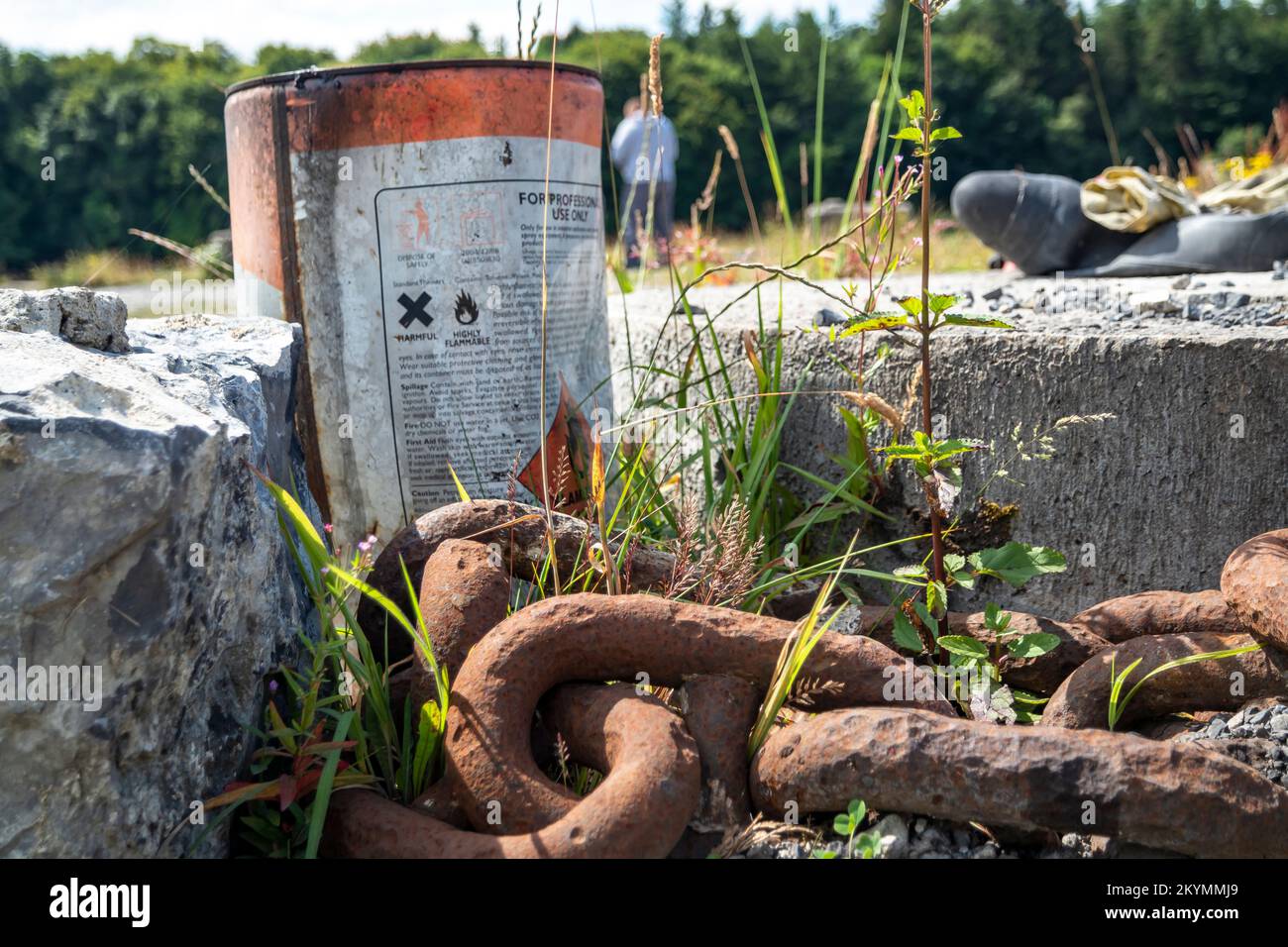 Rusty anchor chain at Ballina in Ireland Stock Photo - Alamy