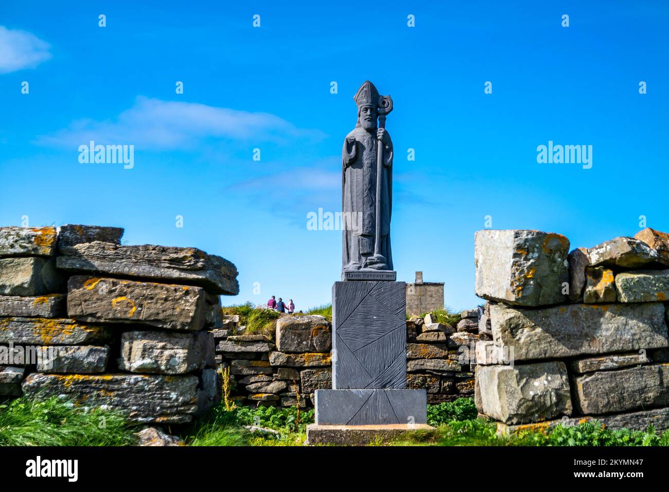 BALLYCASTLE,COUNTY MAYO, REPUBLIC OF IRELAND - JULY 15 2022 : Saint ...