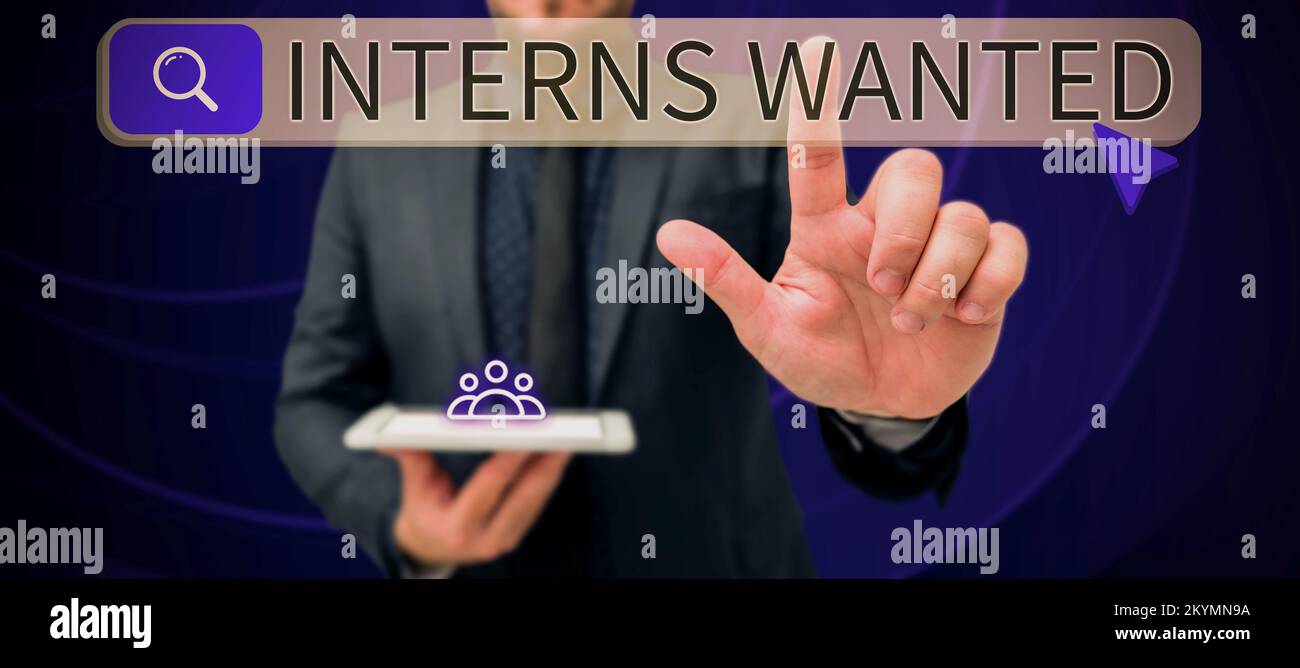 Interns word hi-res stock photography and images - Alamy
