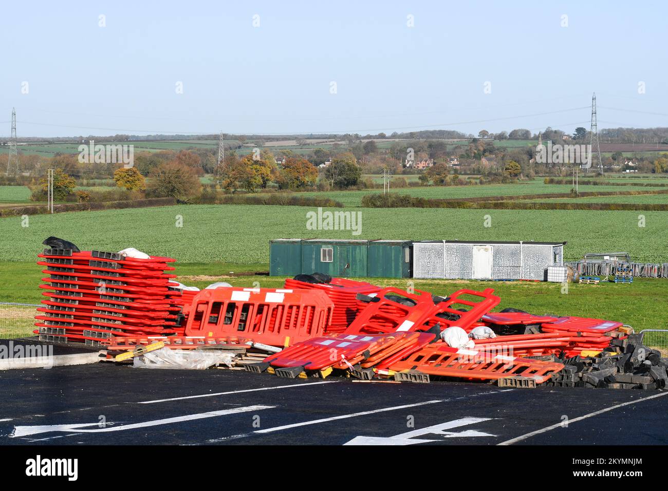 Road construction barriers hi-res stock photography and images - Alamy