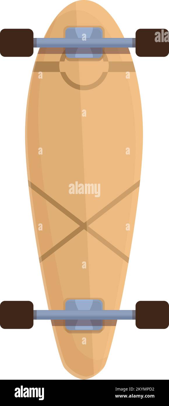 Skateboarding icon cartoon vector. Board shape. Equipment type Stock ...