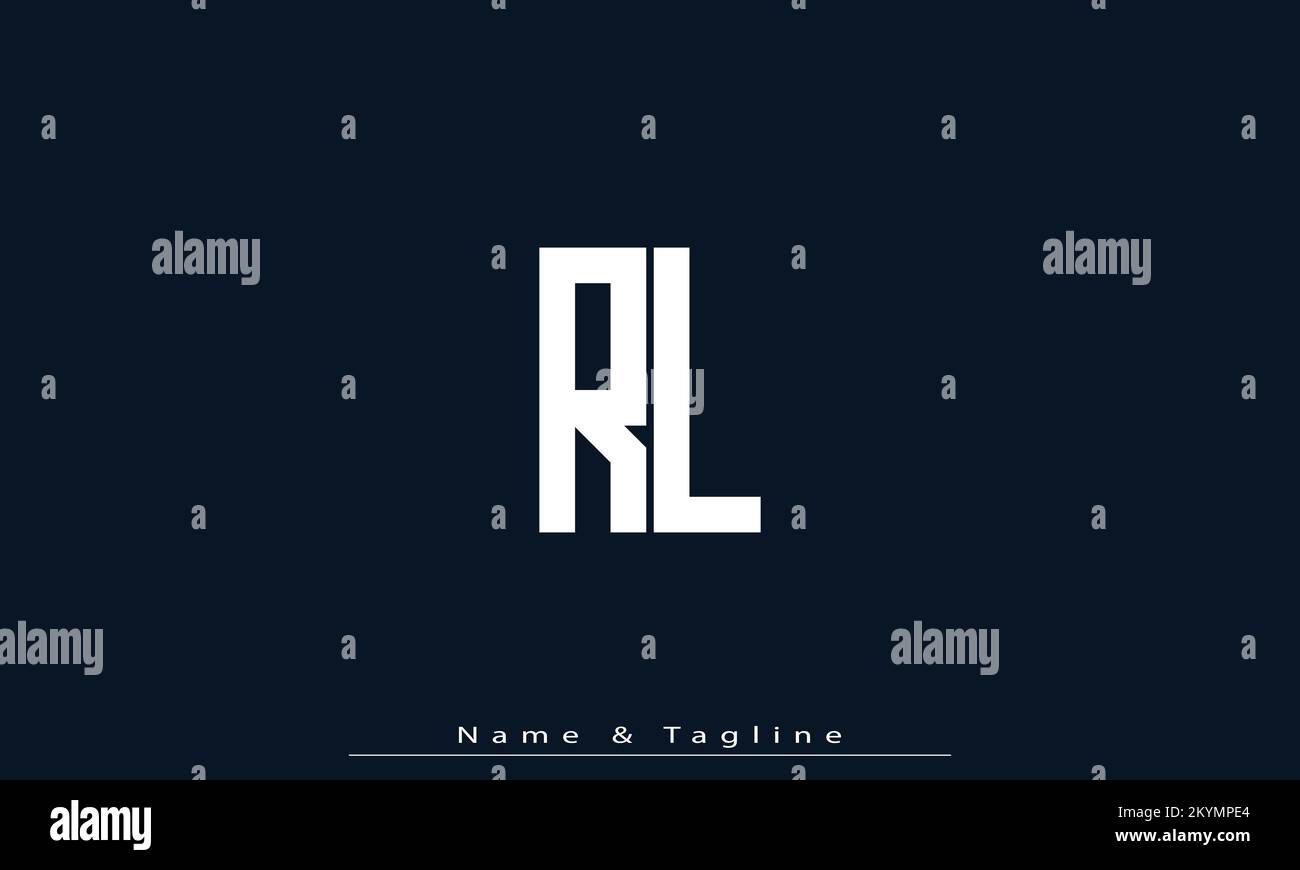 Alphabet letters Initials Monogram logo RL , LR Stock Vector Image & Art - Alamy