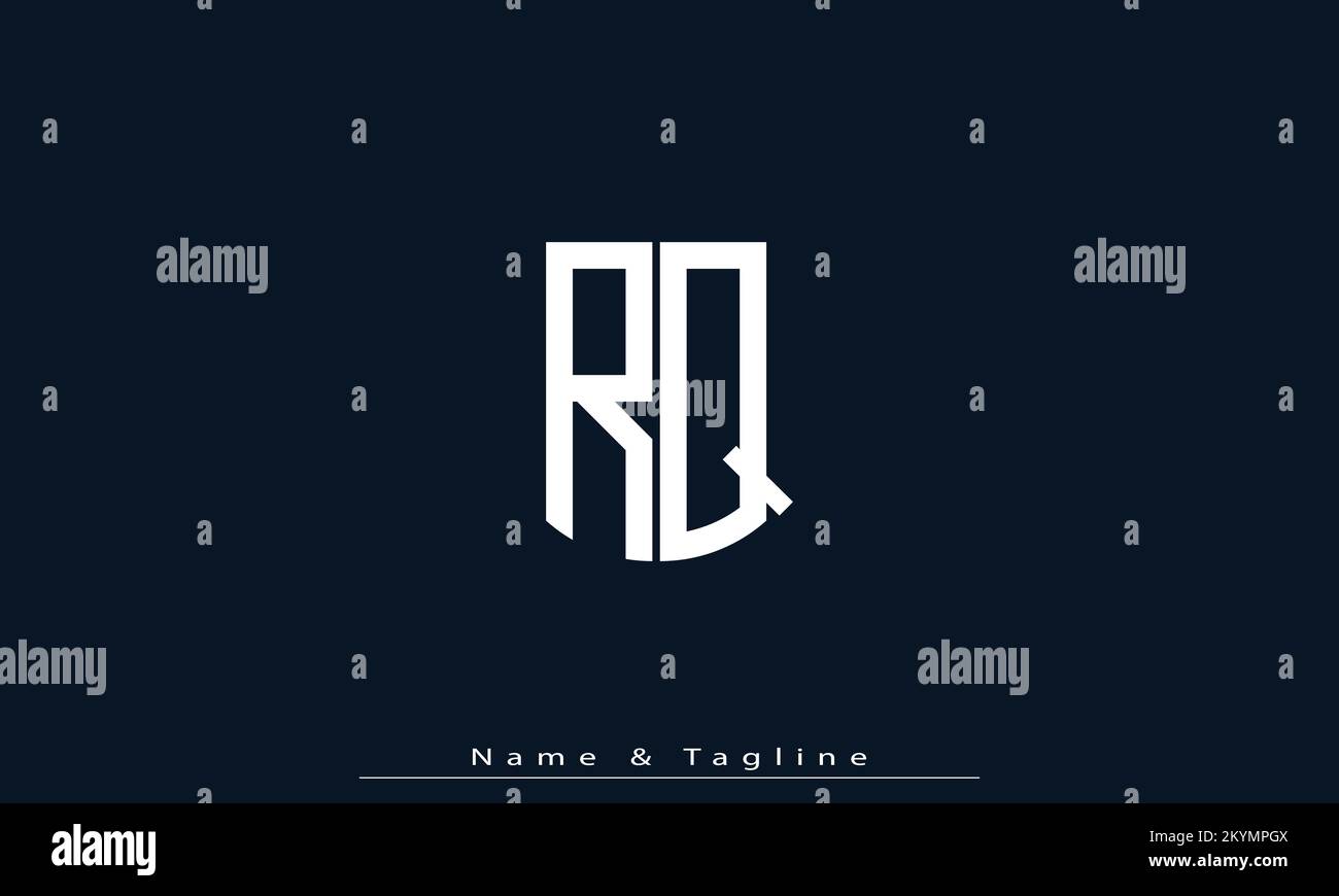 Alphabet letters Initials Monogram logo RQ , QR Stock Vector Image ...