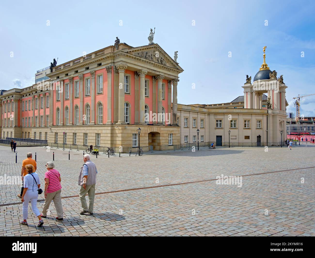 Everyday scenery of the Old Market Square, looking towards the ...