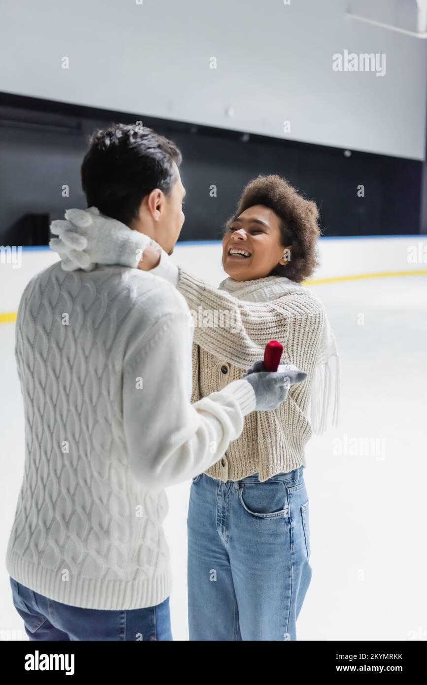 Interracial marriage proposal hi-res stock photography and images - Alamy