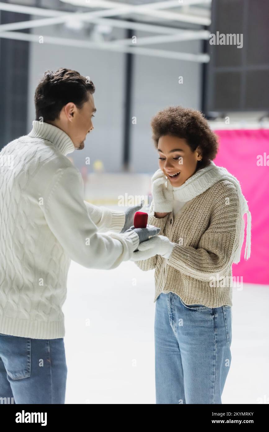 Interracial marriage proposal hi-res stock photography and images - Alamy