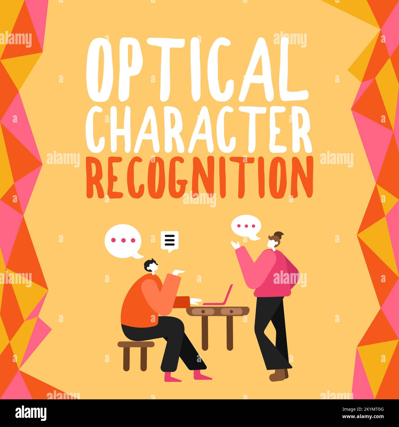 Hand writing sign Optical Character Recognition. Conceptual photo the ...