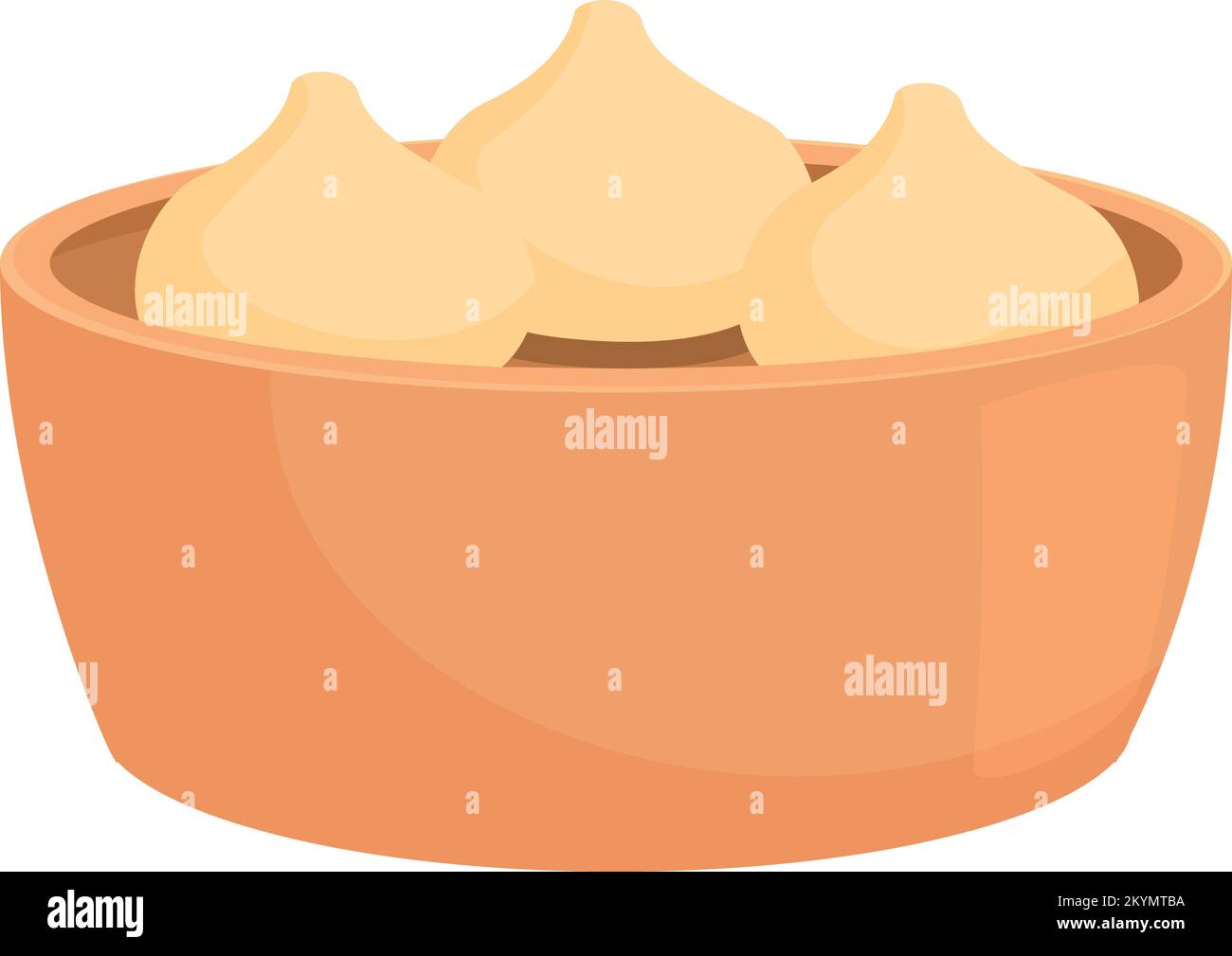 Dumpling icon cartoon vector. Chinese food. Holiday festive Stock ...