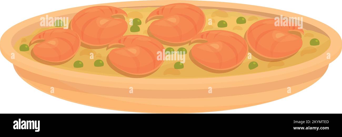 Shrimp food icon cartoon vector. Chinese festival. Rice meal Stock ...