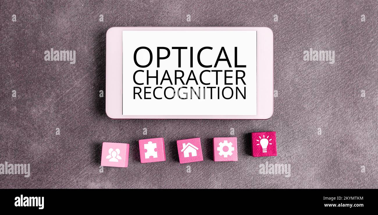 Text caption presenting Optical Character Recognition. Word for the ... Text caption presenting Optical Character Recognition. Word for the ...