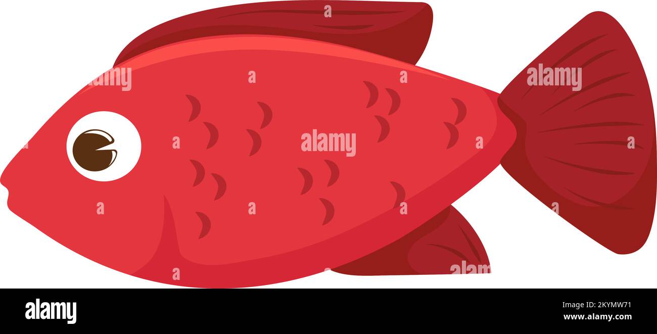 red fish icon Stock Vector Image & Art - Alamy