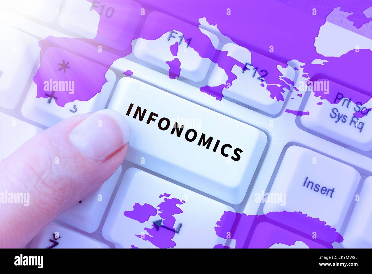 Writing displaying text Infonomics. Concept meaning visual image used ...